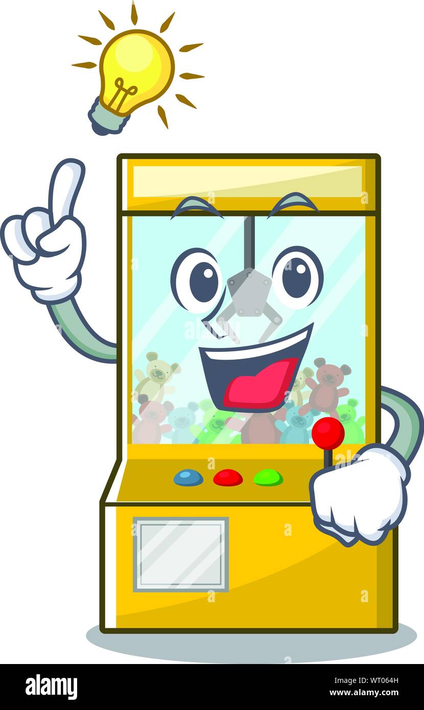 Have an idea miniature crane game in shape characters vector ...