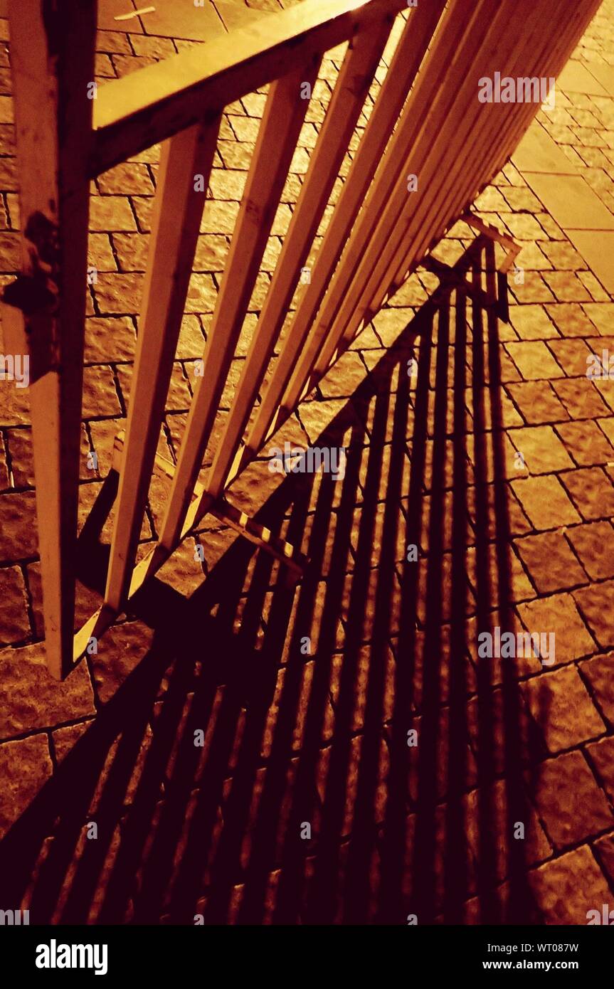 Barricade footpath barricade hi-res stock photography and images - Alamy
