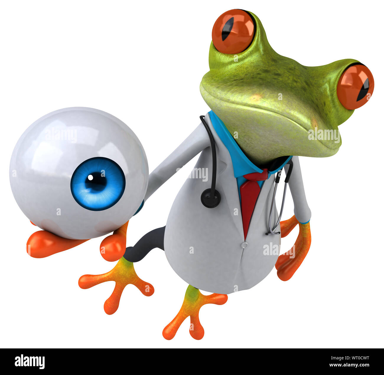 Frog doctor - 3D Illustration Stock Photo - Alamy