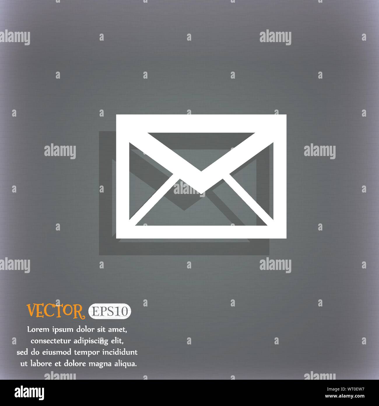 Mail icon. Envelope symbol. Message sign. navigation button. On the ...