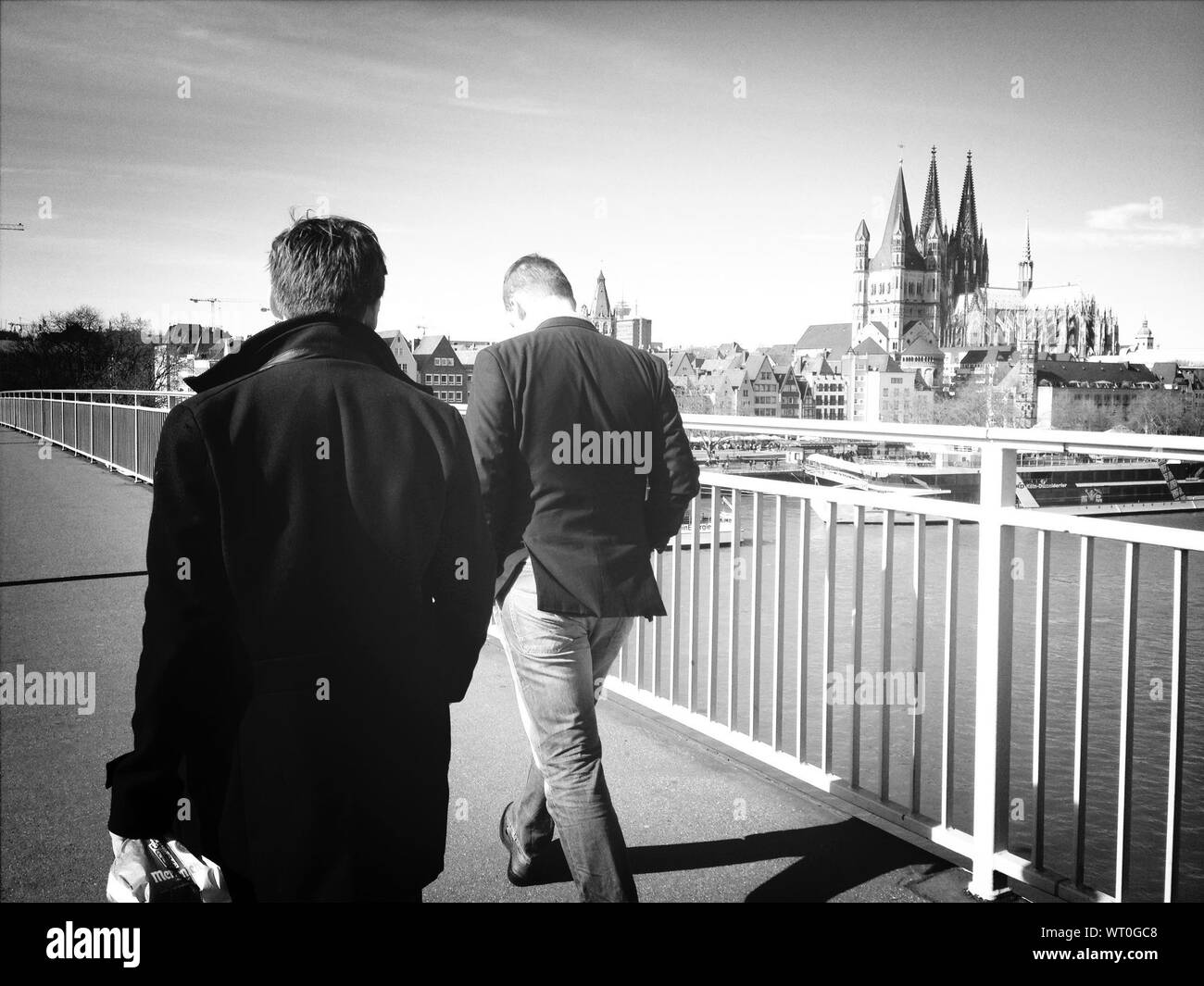 Two men on bridge hi-res stock photography and images - Alamy
