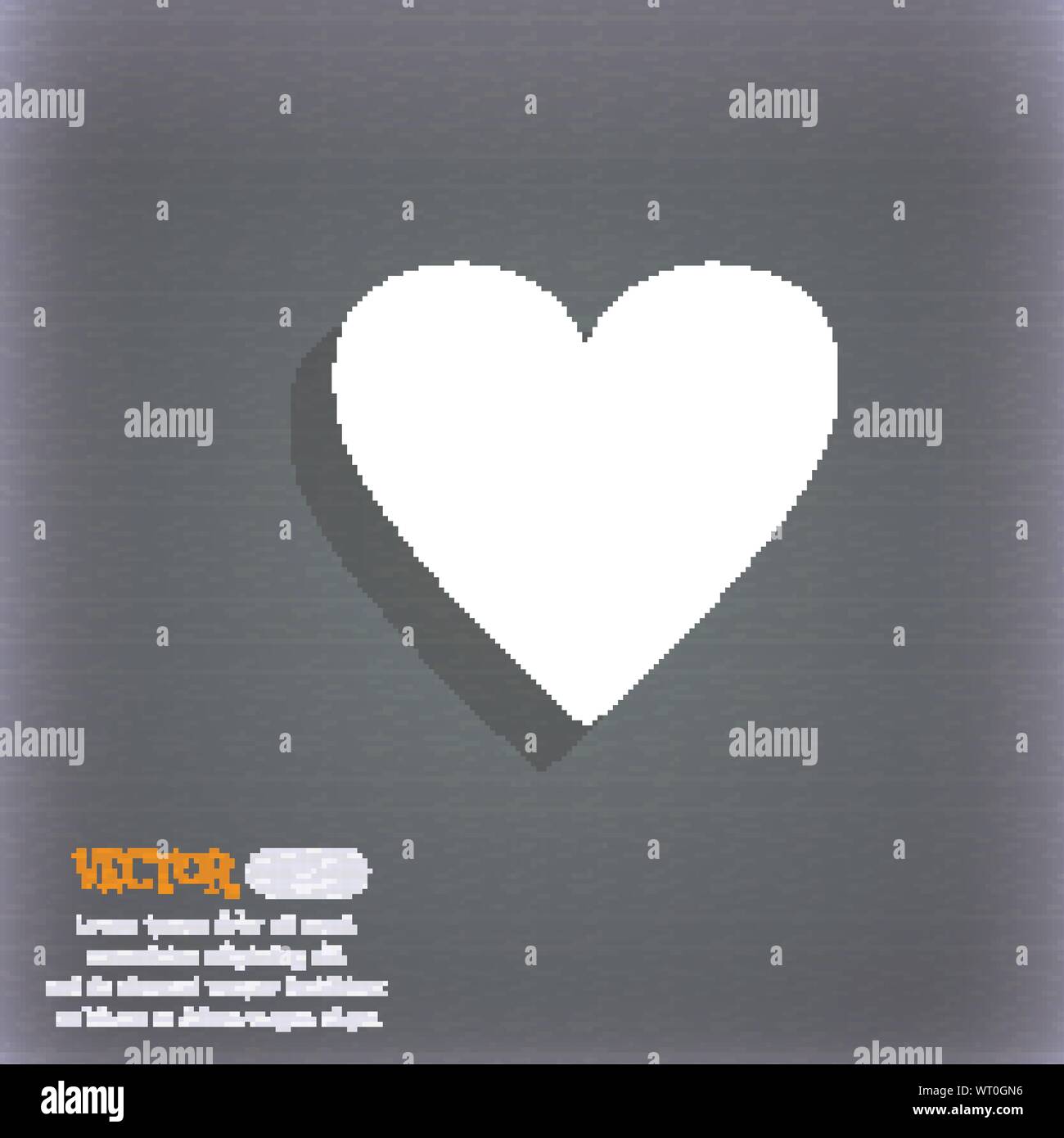 Heart sign icon. Love symbol. On the blue-green abstract background ...