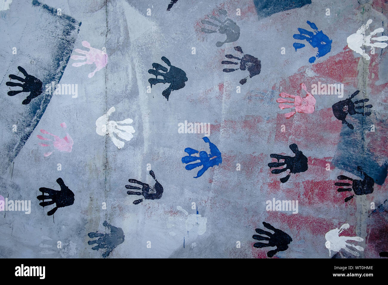 Hand Prints On Wall High Resolution Stock Photography and Images - Alamy