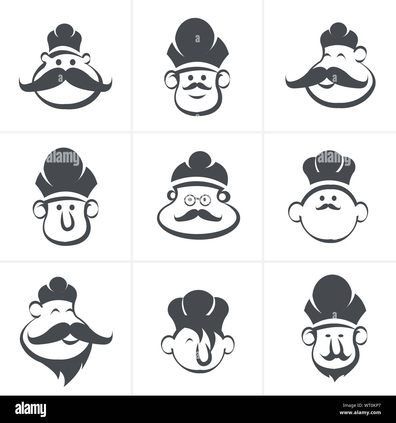 chef icons Stock Vector Image & Art - Alamy