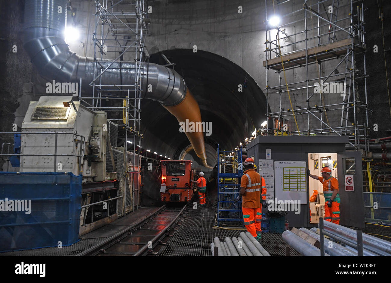 The start of a section of the Thames Tideway Tunnel in London Stock ...