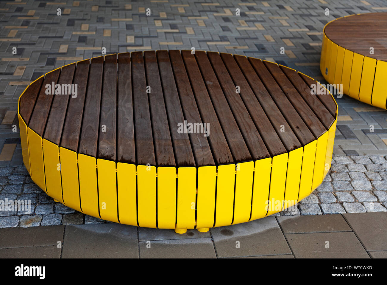 new modern outdoor furniture to sit on at Norrlands University Hospital ...