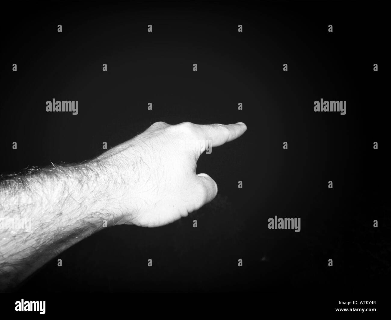 Finger pointing Black and White Stock Photos & Images - Alamy