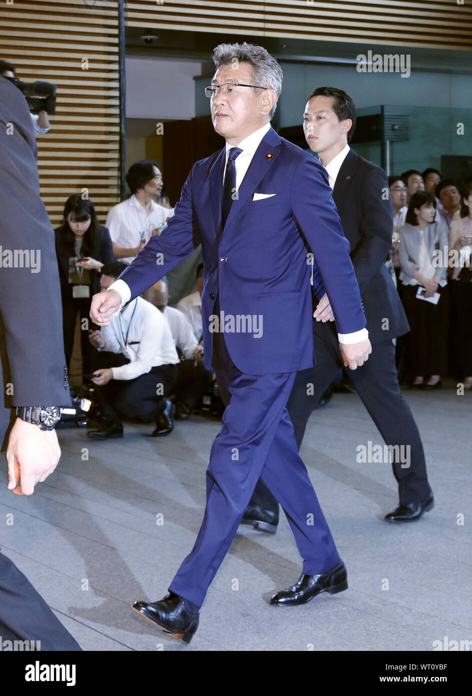 Tokyo, Japan. 11th Sept 2019. Ryota Takeda, newly appointed chairman of Japan's National Public ...