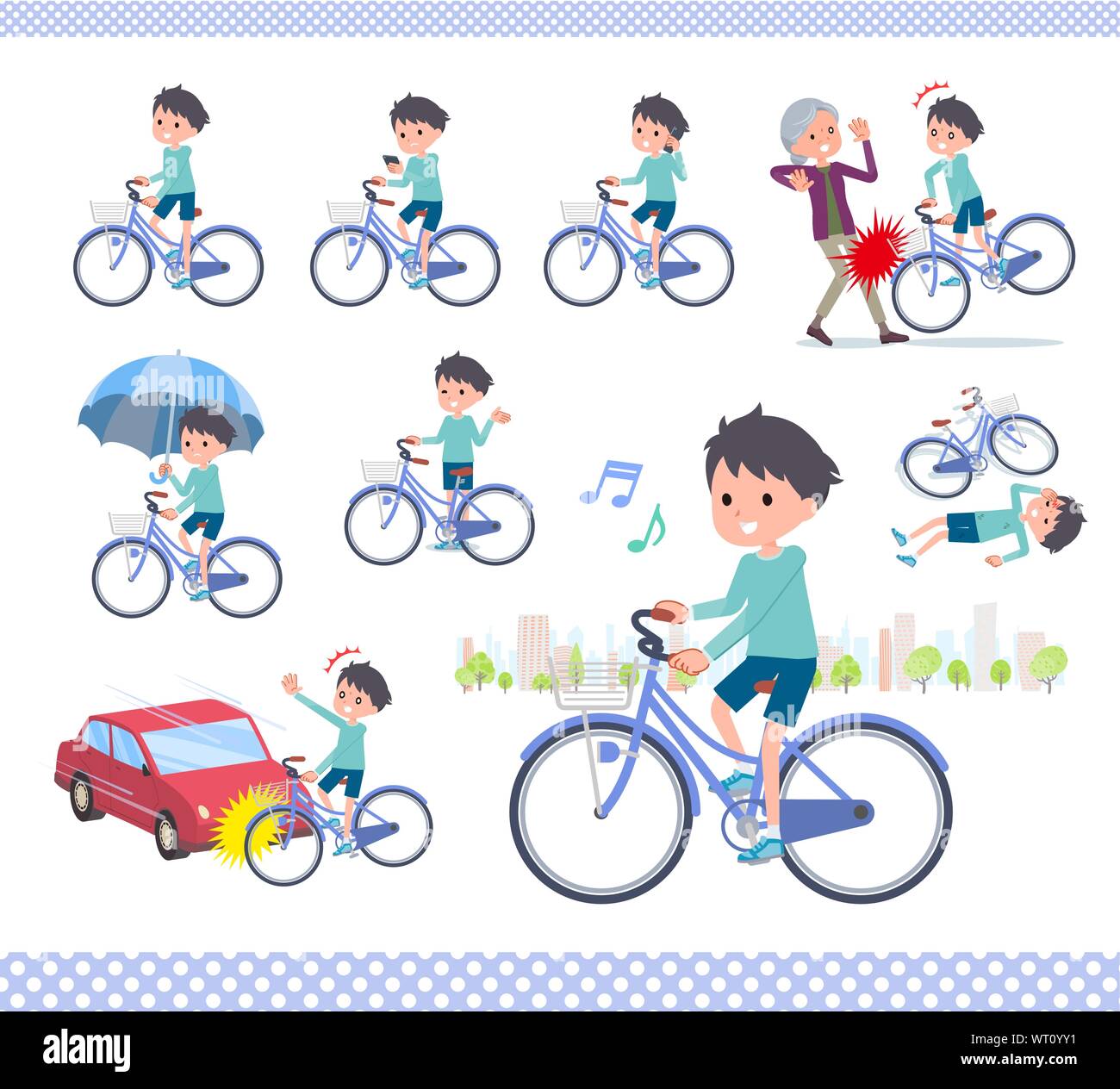 Children bike safety rules Stock Vector Images - Alamy