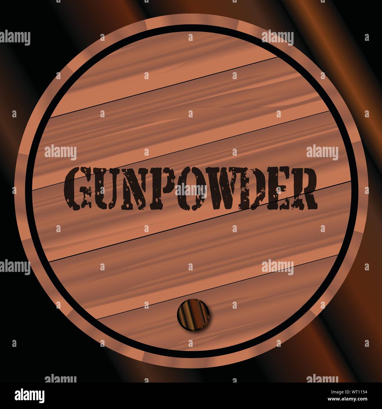 Gunpowder barrel illustration hi-res stock photography and images - Alamy