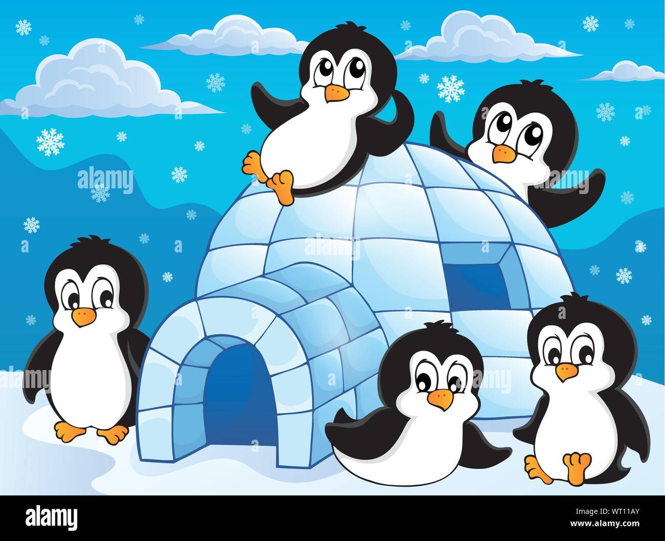 Ice blocks igloo building hi-res stock photography and images - Alamy