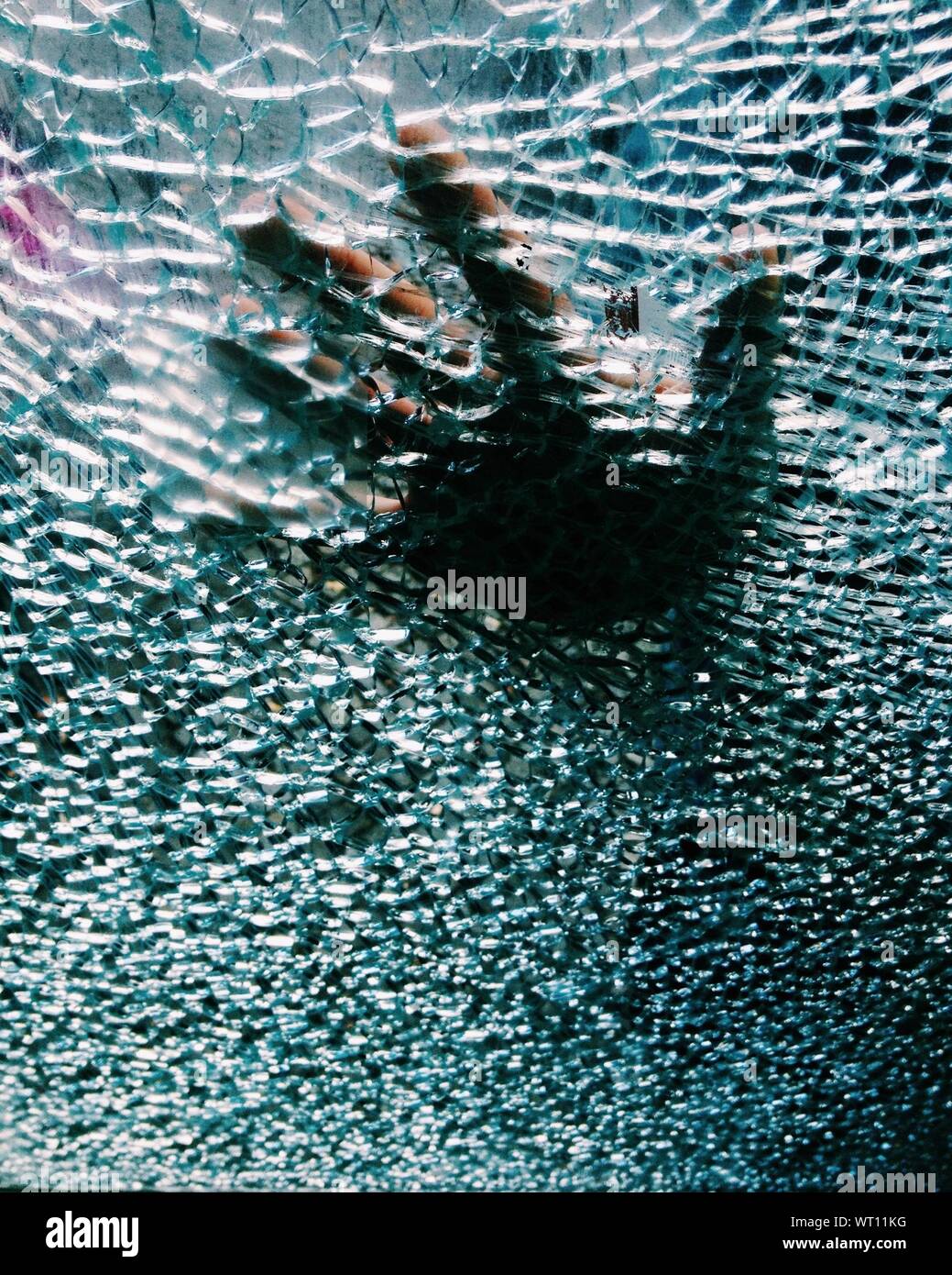 Behind Broken Glass High Resolution Stock Photography and Images - Alamy