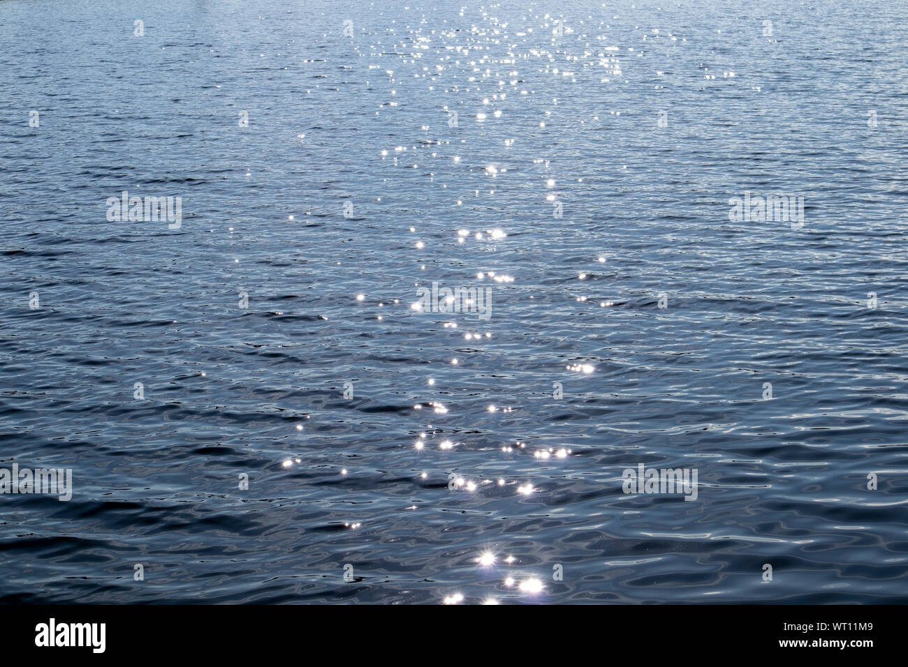sun sparkling on water surface Stock Photo - Alamy