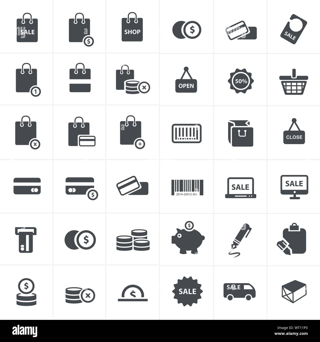 hopping icons Vector Set Stock Vector Image & Art - Alamy