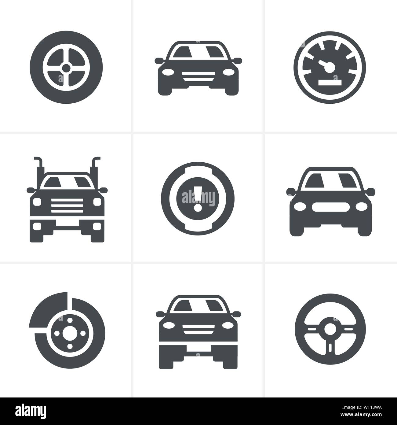 Car Icons Set, Vector Design Stock Vector Image & Art - Alamy