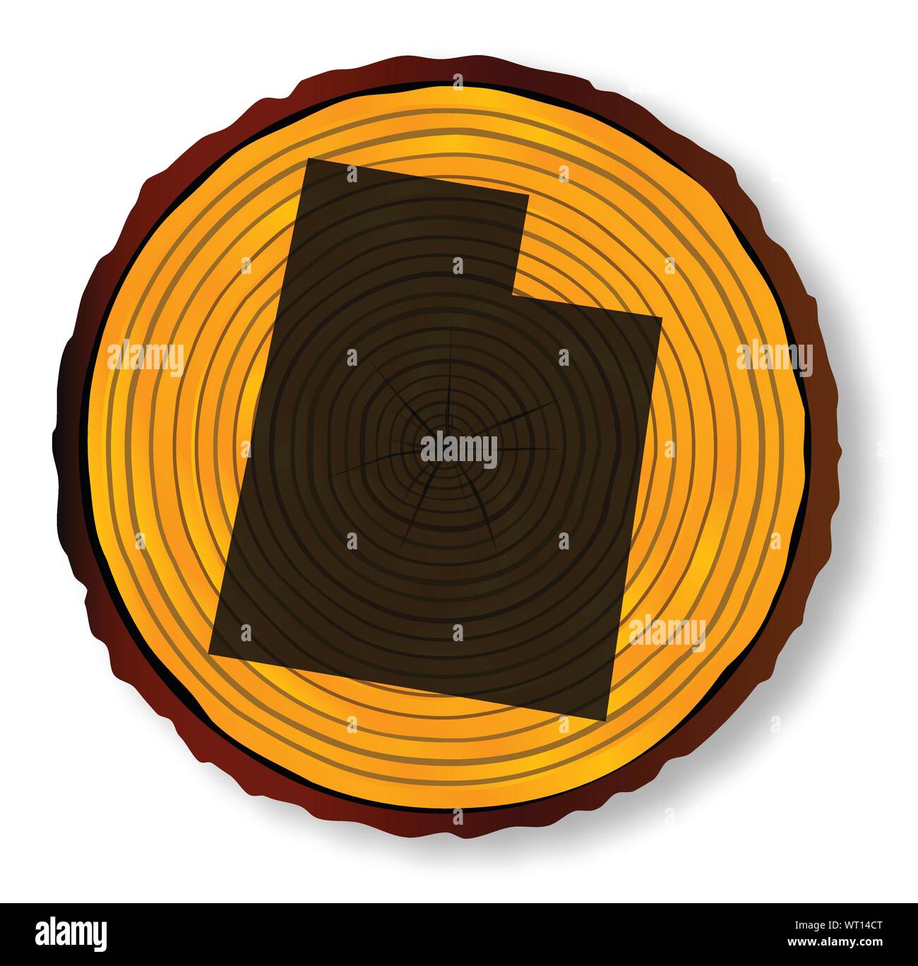 Utah map hi-res stock photography and images - Alamy