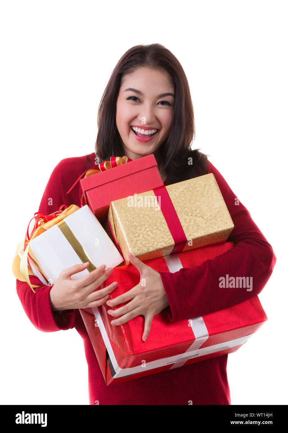 Young woman happy christmas hi-res stock photography and images - Alamy Young woman happy christmas hi-res stock photography and images - Alamy