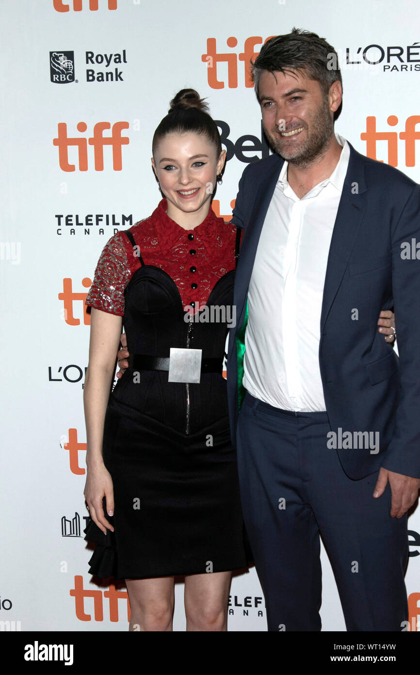 Thomasin McKenzie and Carthew Neal attending the 'Jojo Rabbit' premiere ...