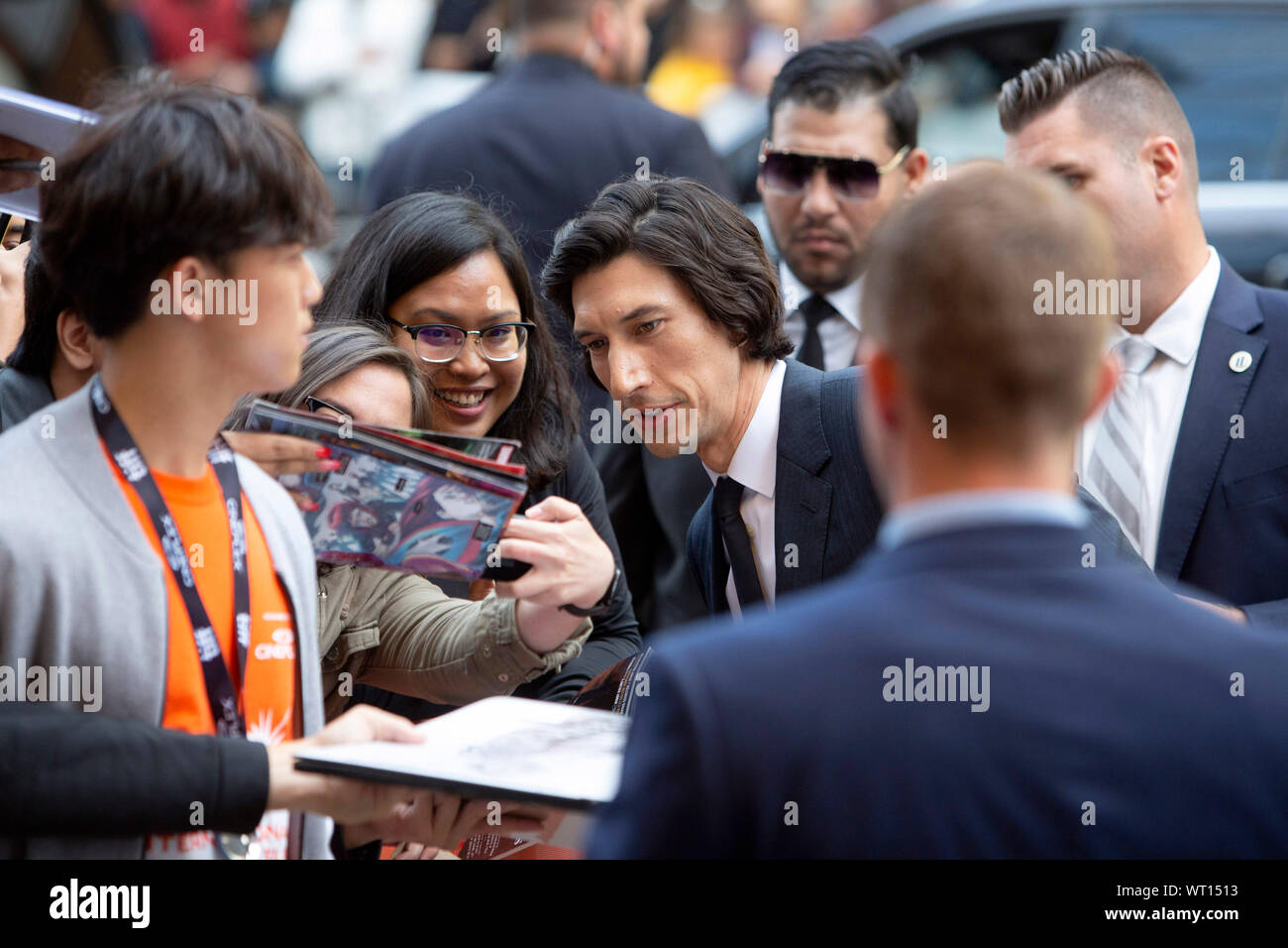 Adam Driver attending the 'Marriage Story' premiere during the 44th ...