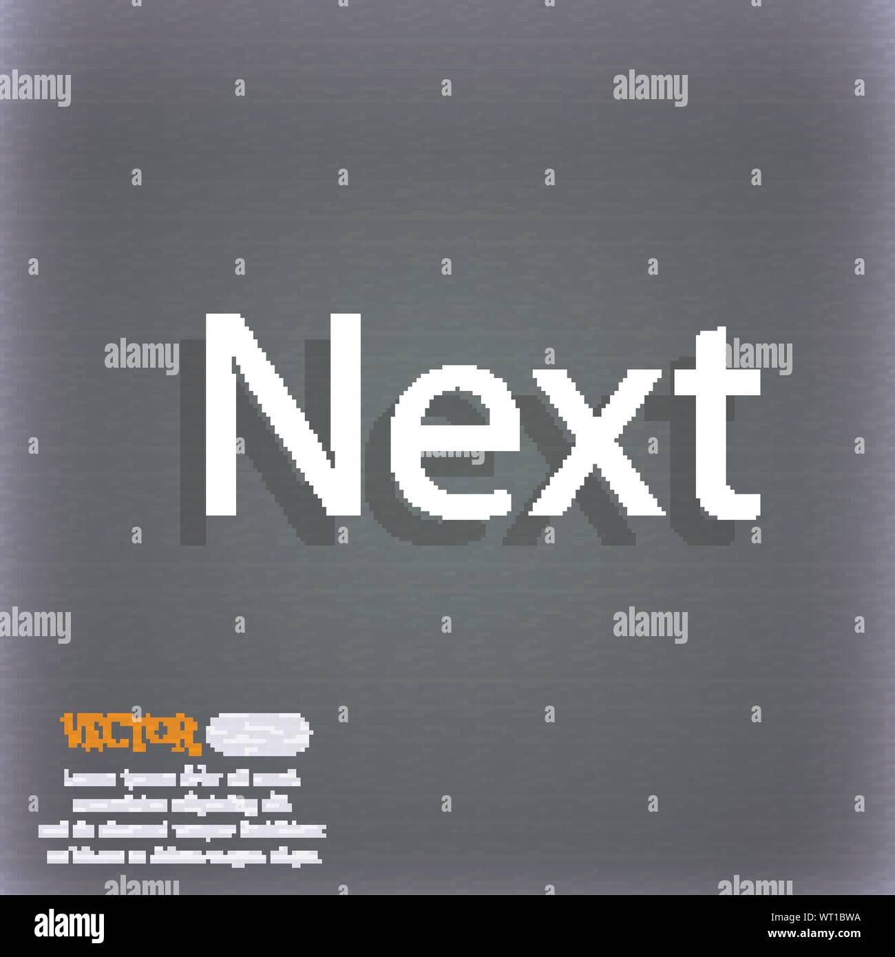 Next sign icon. Navigation symbol. On the blue-green abstract ...