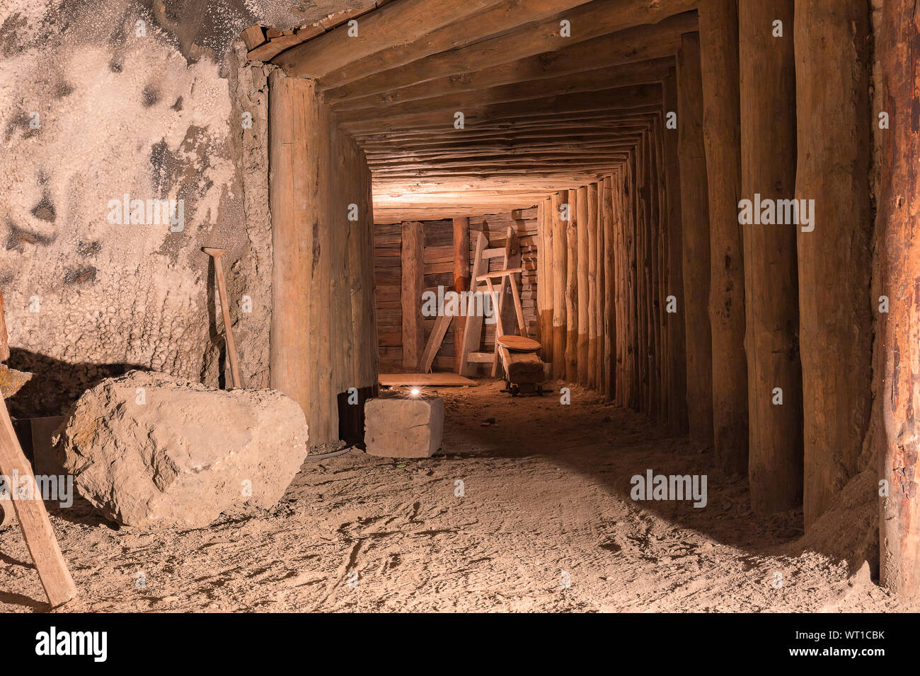 Sculptures in wieliczka salt mine hi-res stock photography and images ...