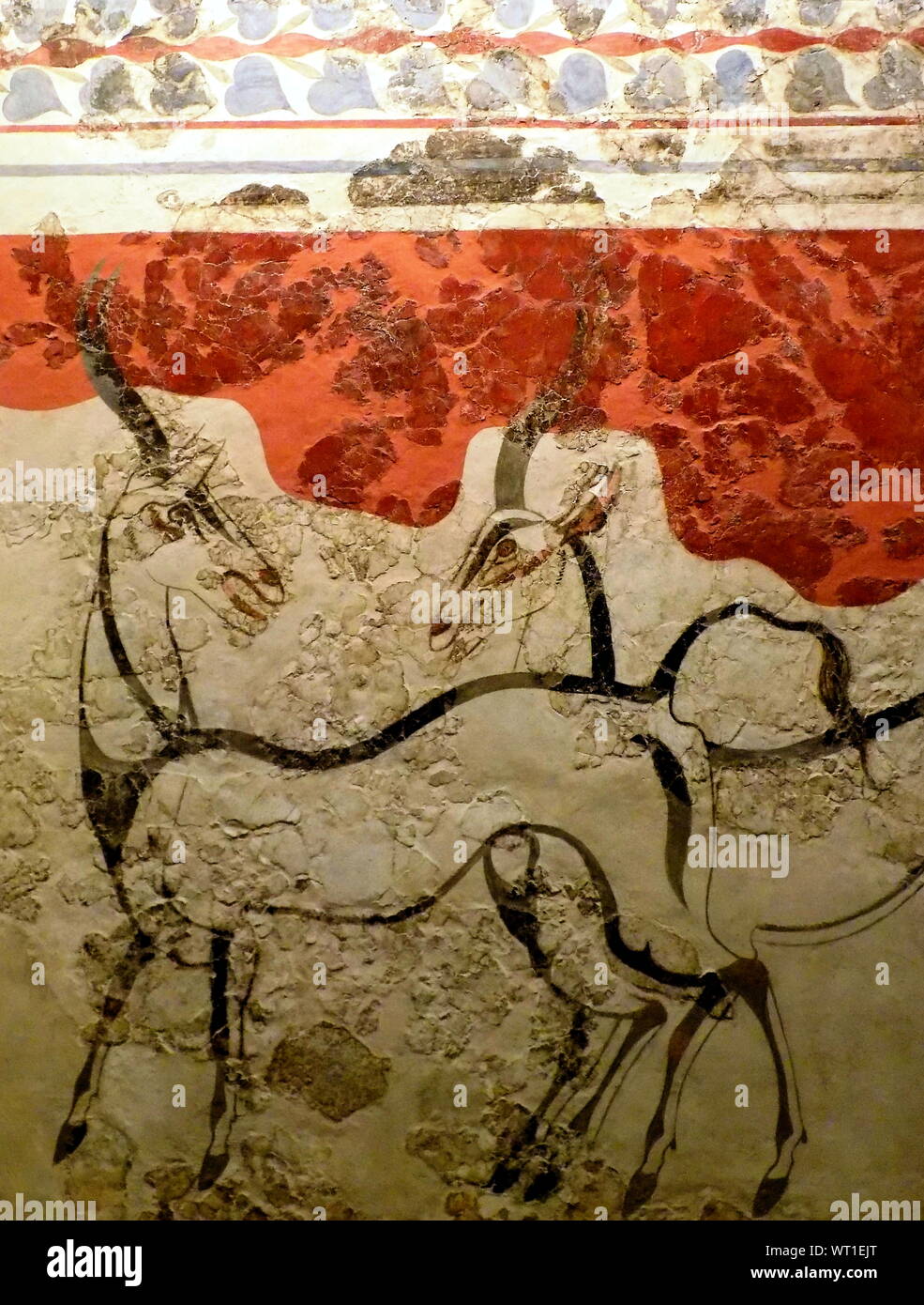 mosaic, fresco, ancient, Greece, Minoic, Mycenaean Stock Photo - Alamy