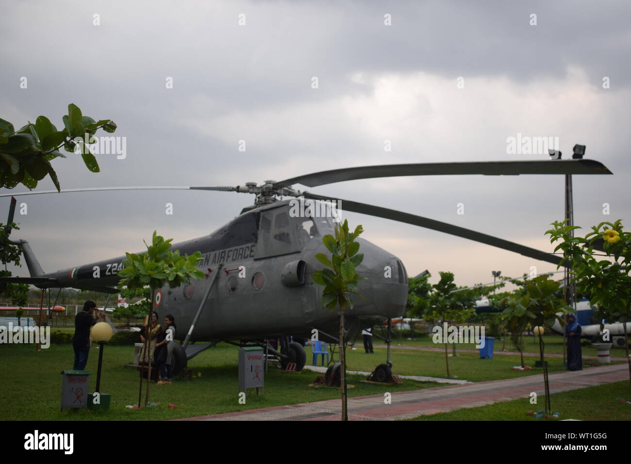 Air force helicopter in museum of Bangladesh Stock Photo - Alamy