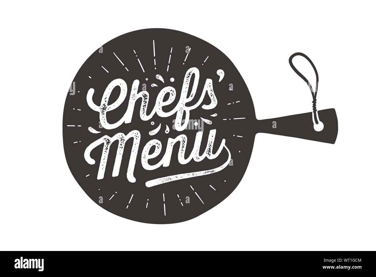 Chefs Menu, Cutting Board. Wall decor, poster, sign, quote Stock Vector ...
