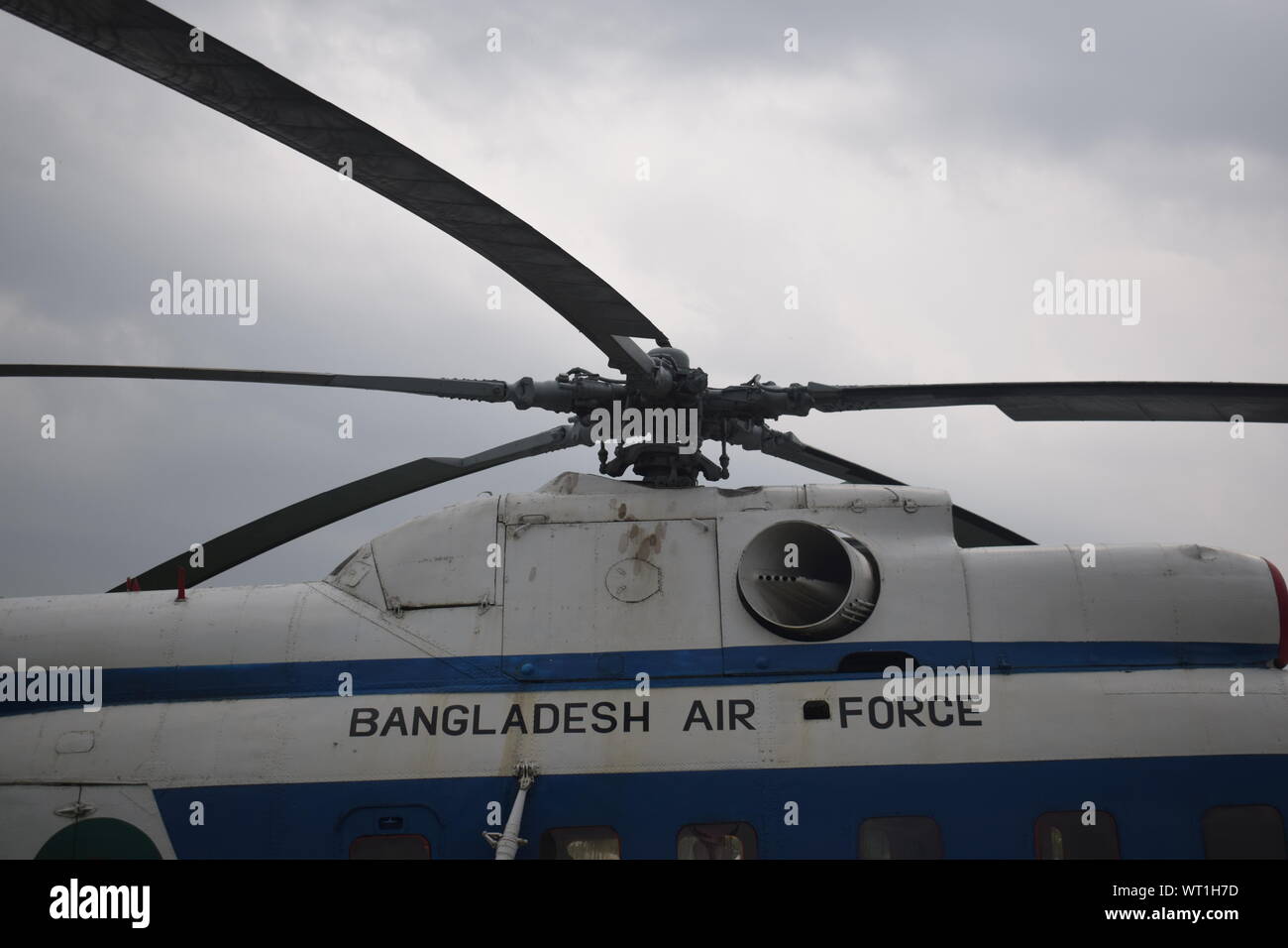 Air force helicopter in museum of Bangladesh Stock Photo - Alamy