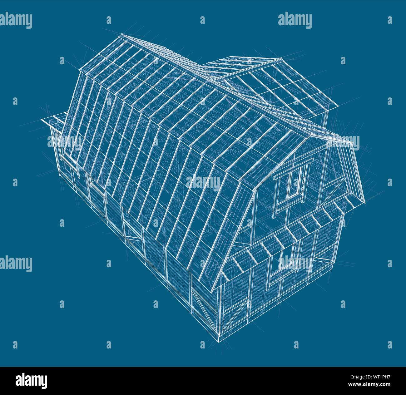 3d rendering building plan Stock Vector Images - Alamy