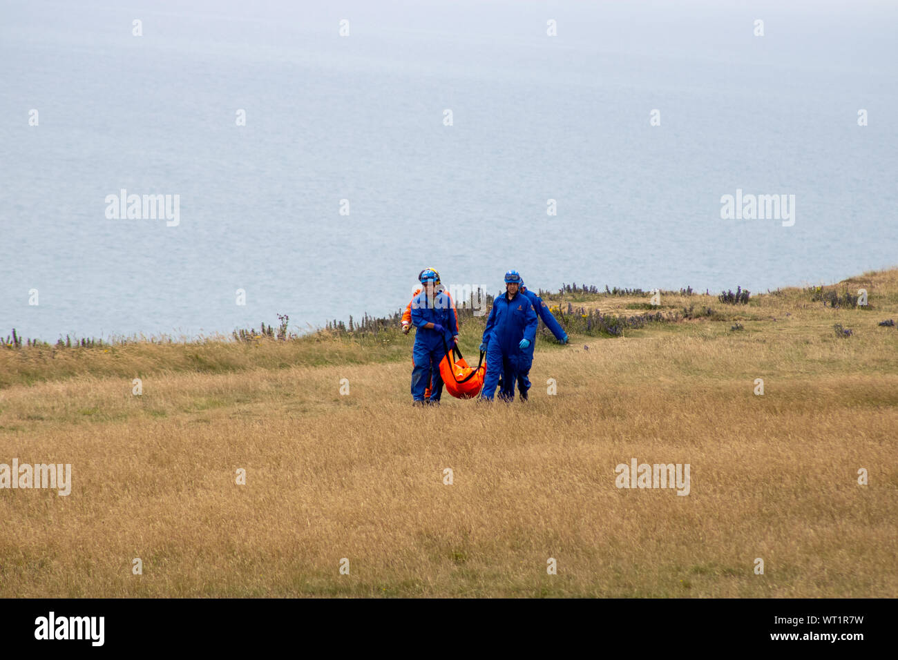 East Sussex, Beachy Head, UK 10th July 2019: The HM Coastguard Rescue ...
