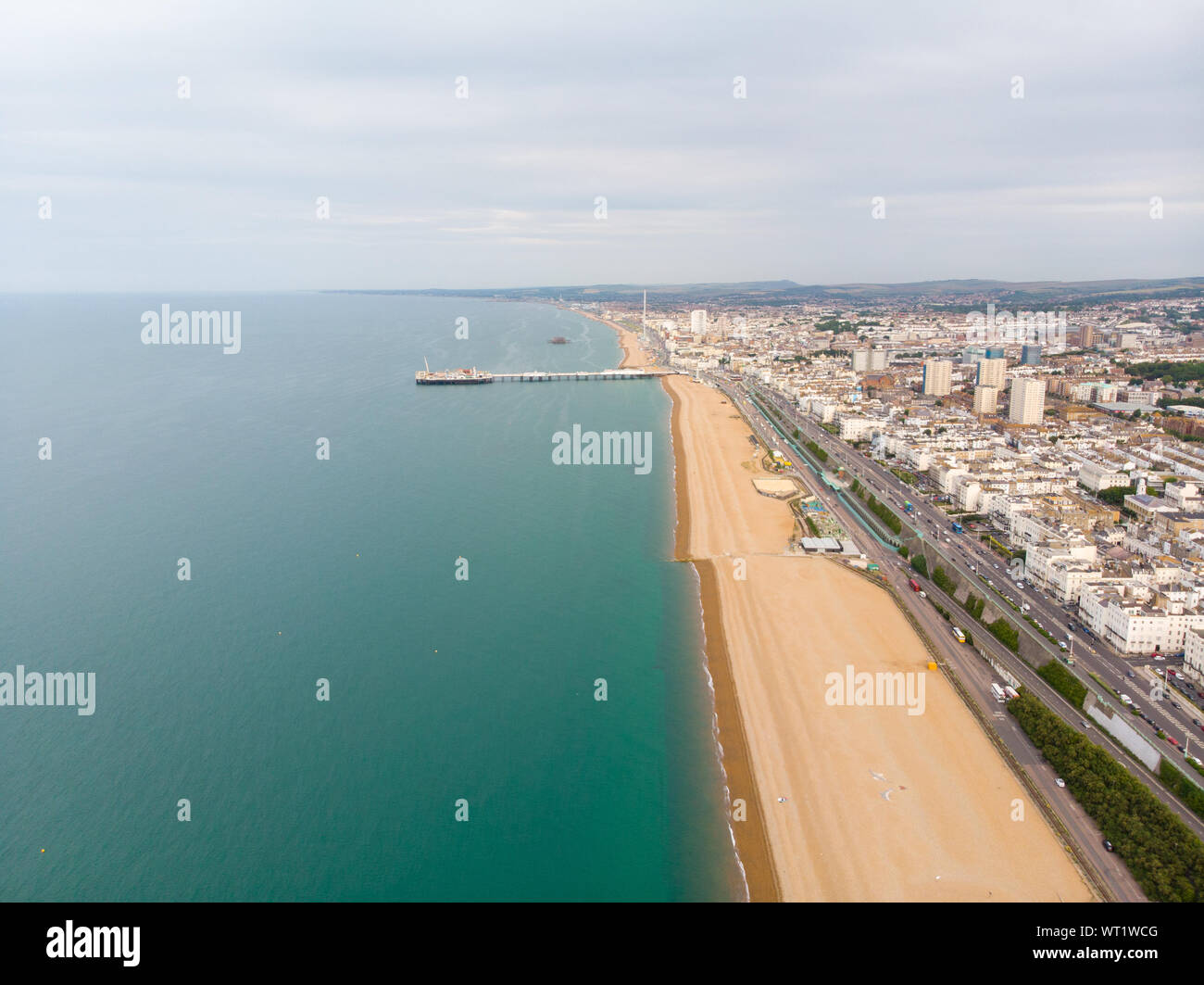 Brighton palace pier aerial hi-res stock photography and images - Alamy