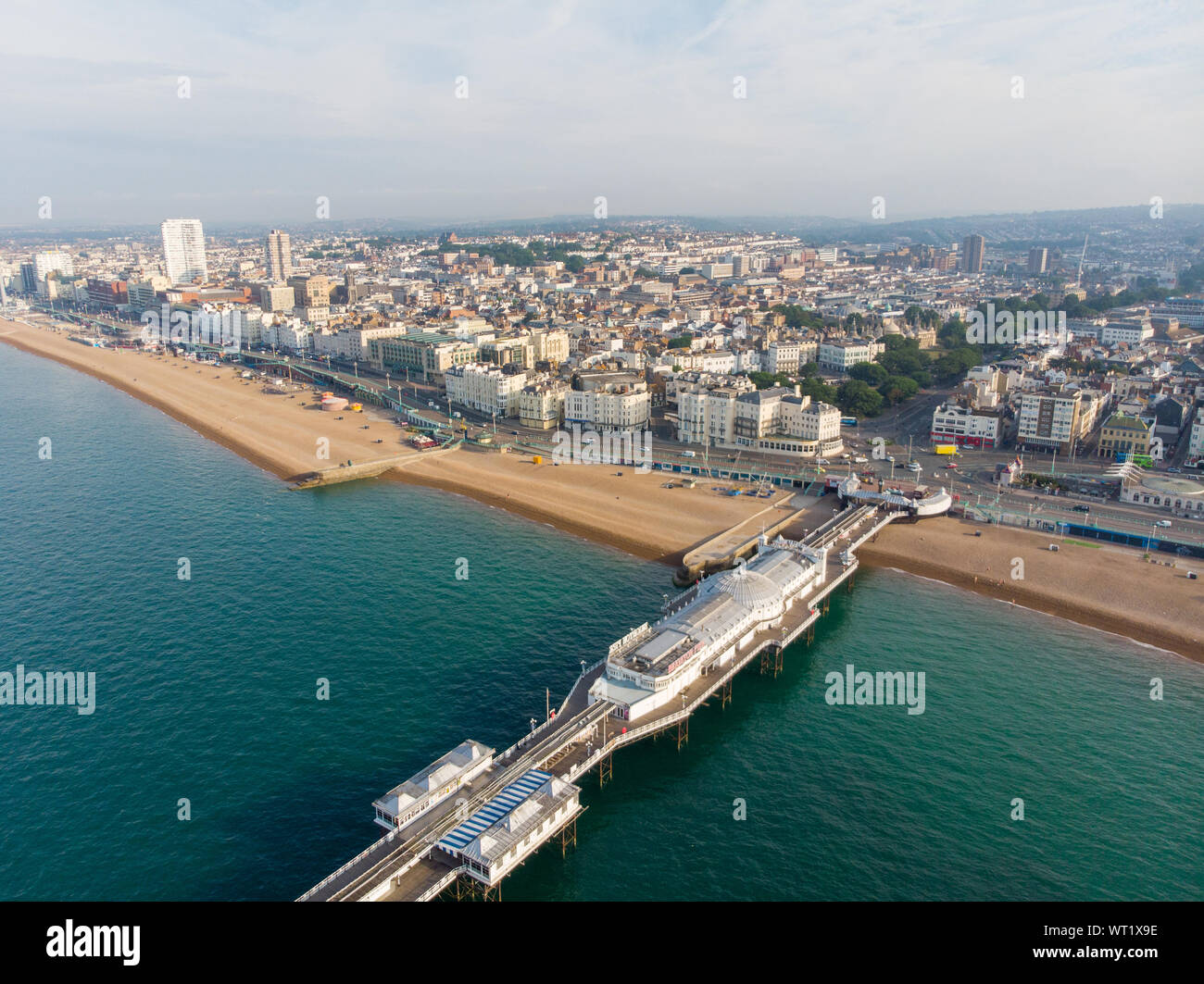 Brighton palace pier aerial hi-res stock photography and images - Alamy