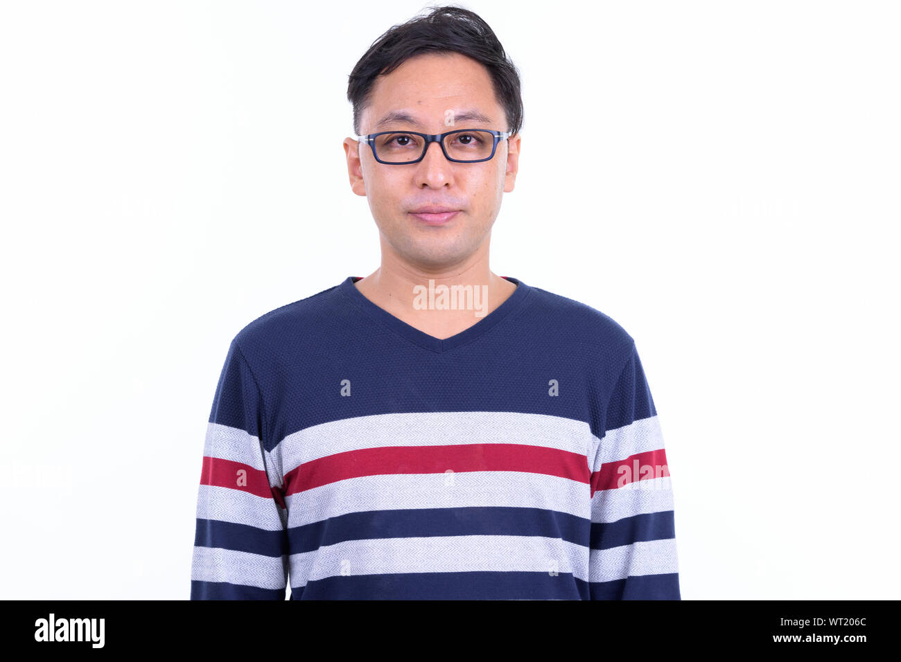 Japanese hipster man with eyeglasses looking at camera Stock Photo - Alamy