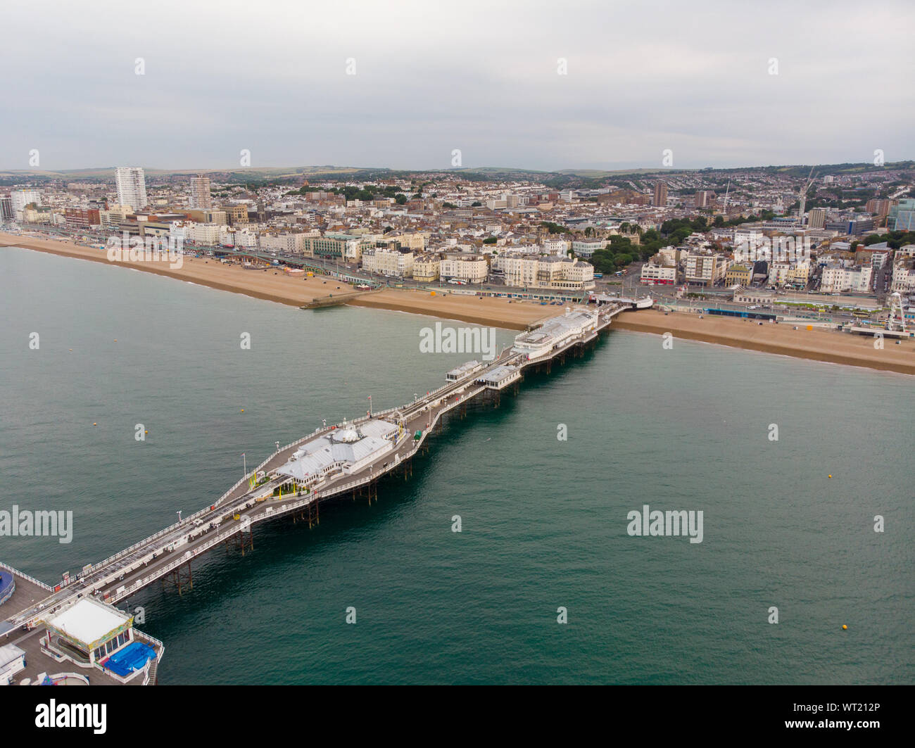 Brighton palace pier aerial hi-res stock photography and images - Alamy