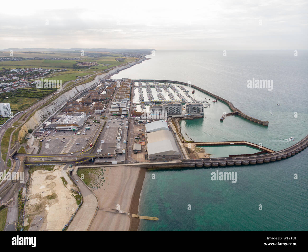 Aerial photo of the Brighton Marina and coastal area located in the ...