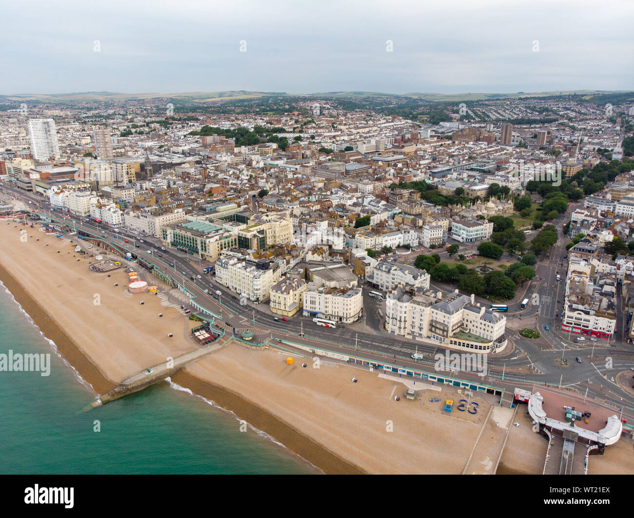 Aerial view brighton pavilion hi-res stock photography and images - Alamy