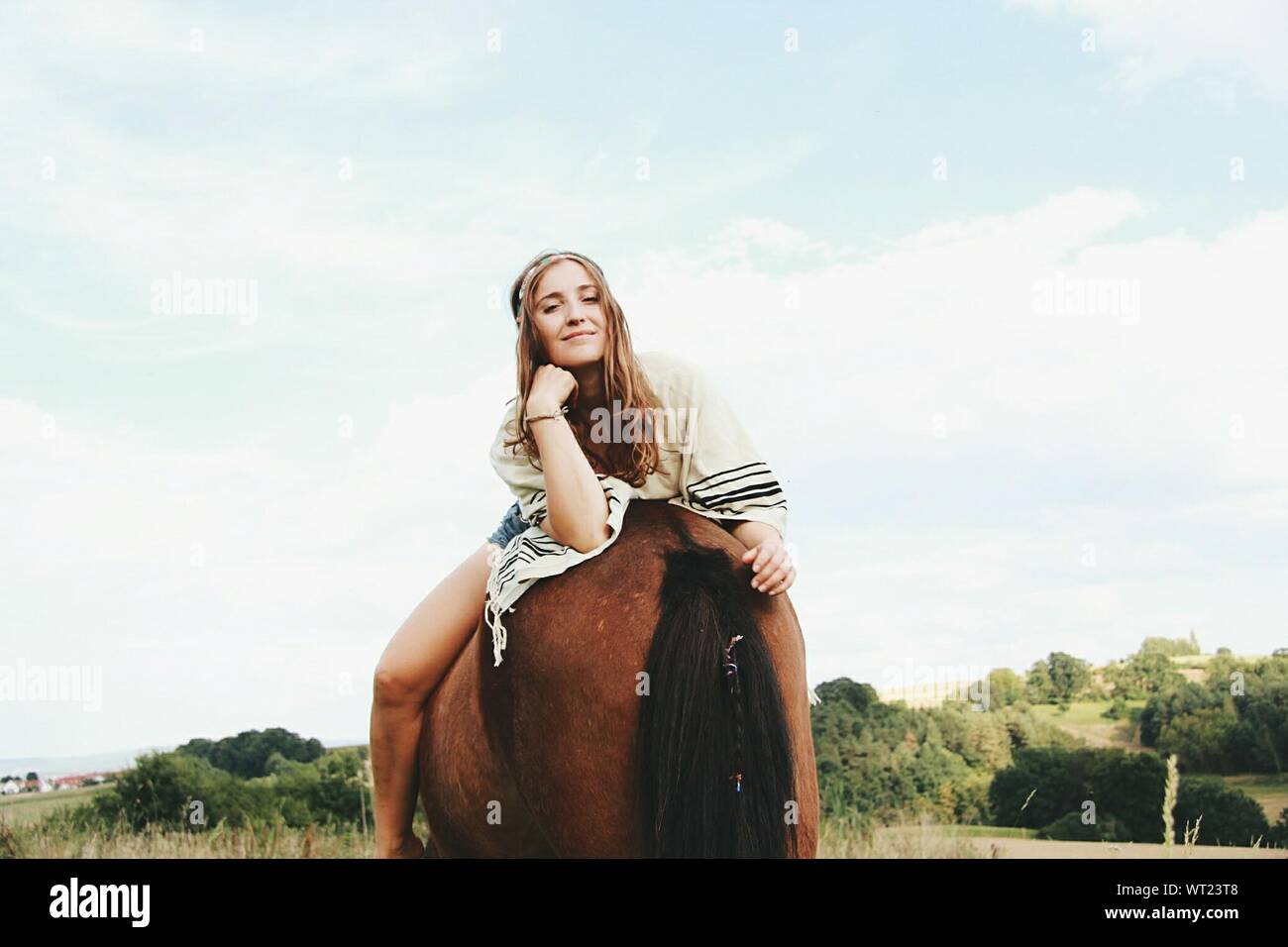 Riding Horse Backwards High Resolution Stock Photography and Images - Alamy