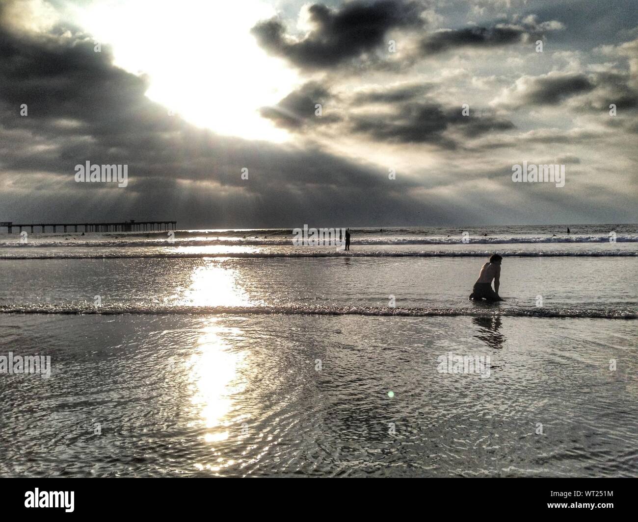 Sun shining on wave hi-res stock photography and images - Alamy