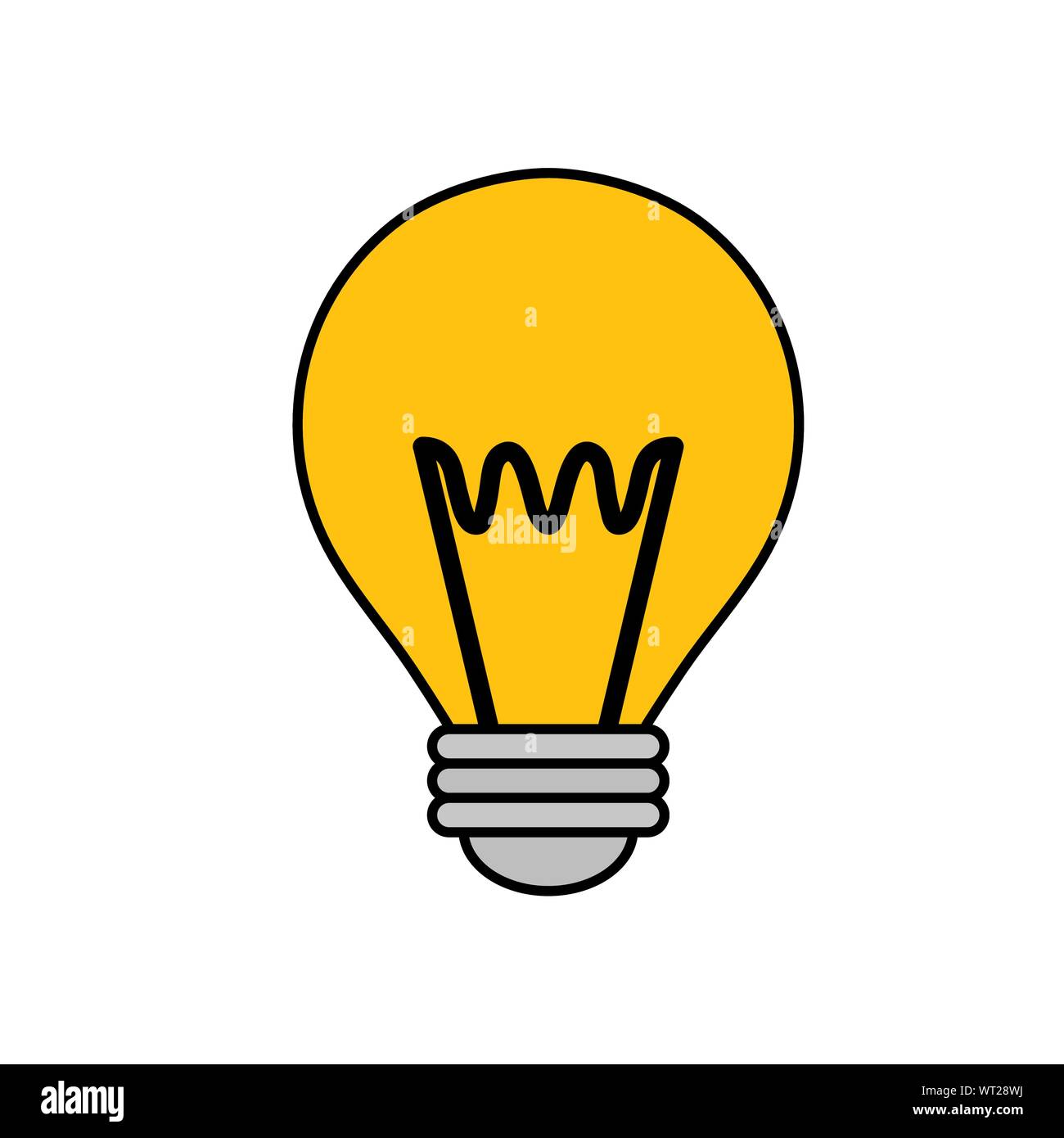 Isolated electric light bulb design Stock Vector Image & Art - Alamy