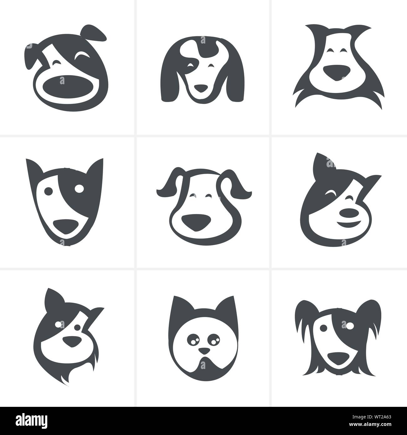 fun dog icon vector Stock Vector Image & Art - Alamy