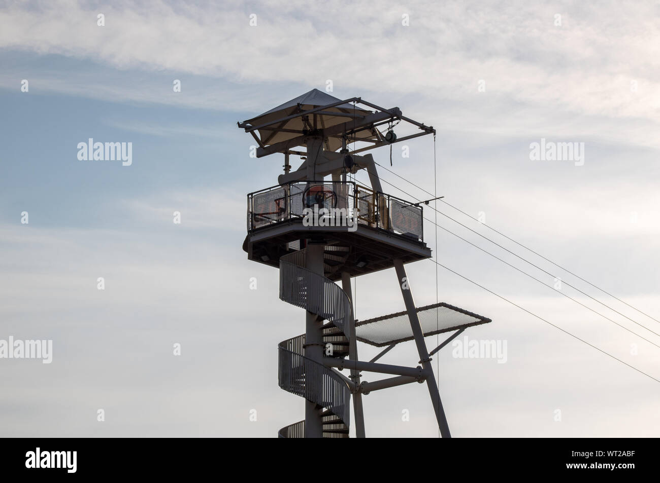 Brighton and Hove UK, 17th July 2019: The Brighton Zip attraction on ...