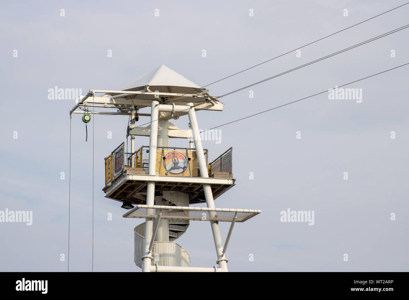 Brighton zip wire hi-res stock photography and images - Alamy