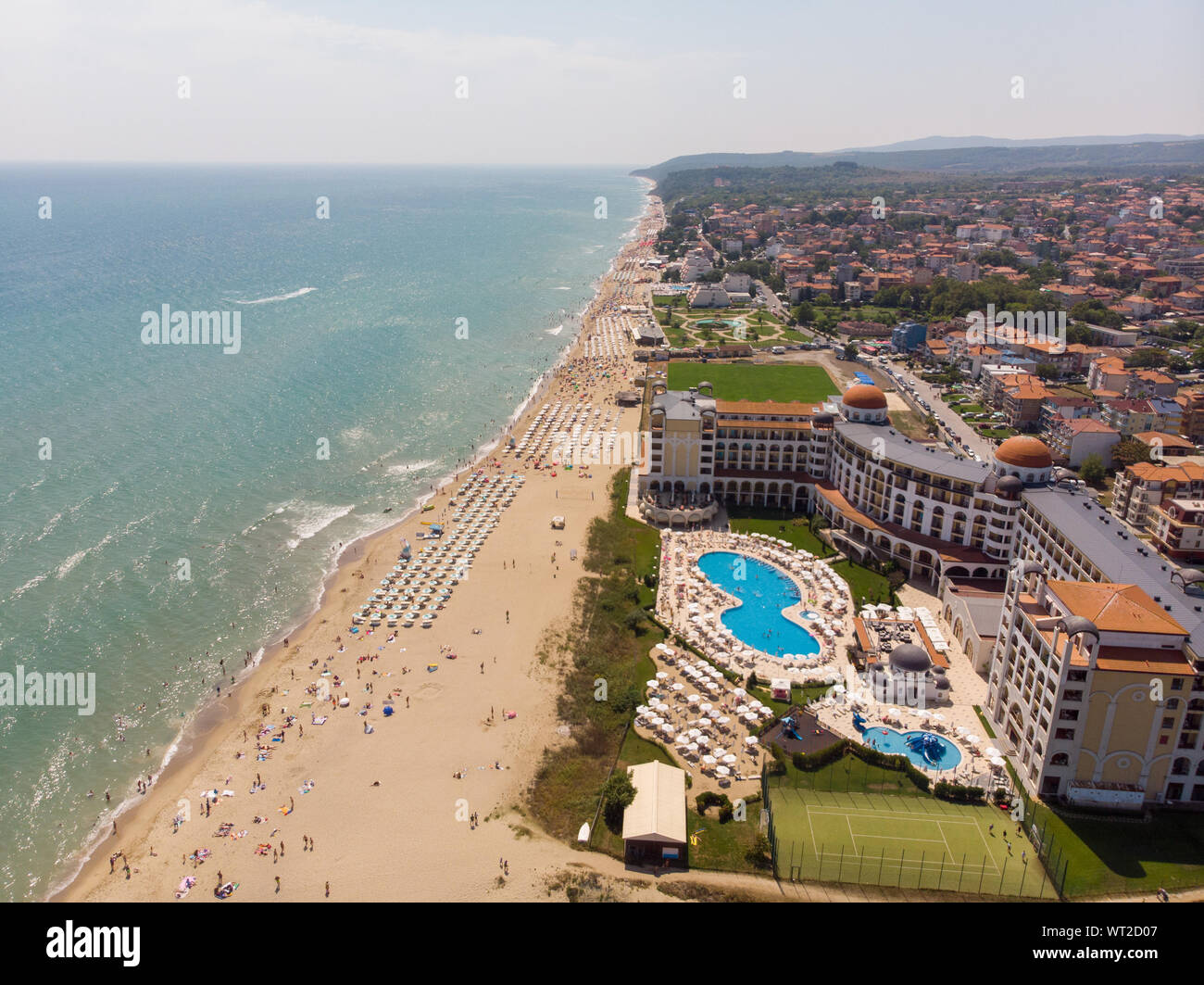 Aerial Photo Of The Beautiful Small Town And Seaside Resort Known As Aerial Photo Of The Beautiful Small Town And Seaside Resort Known As