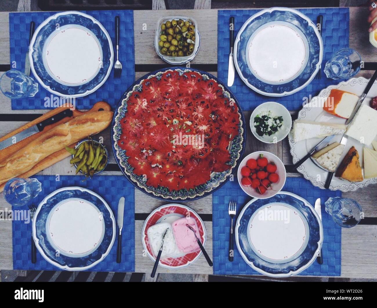 Dining Table Overhead View High Resolution Stock Photography and Images ...