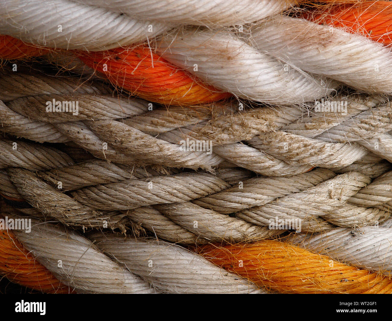 Coiled orange rope hi-res stock photography and images - Alamy
