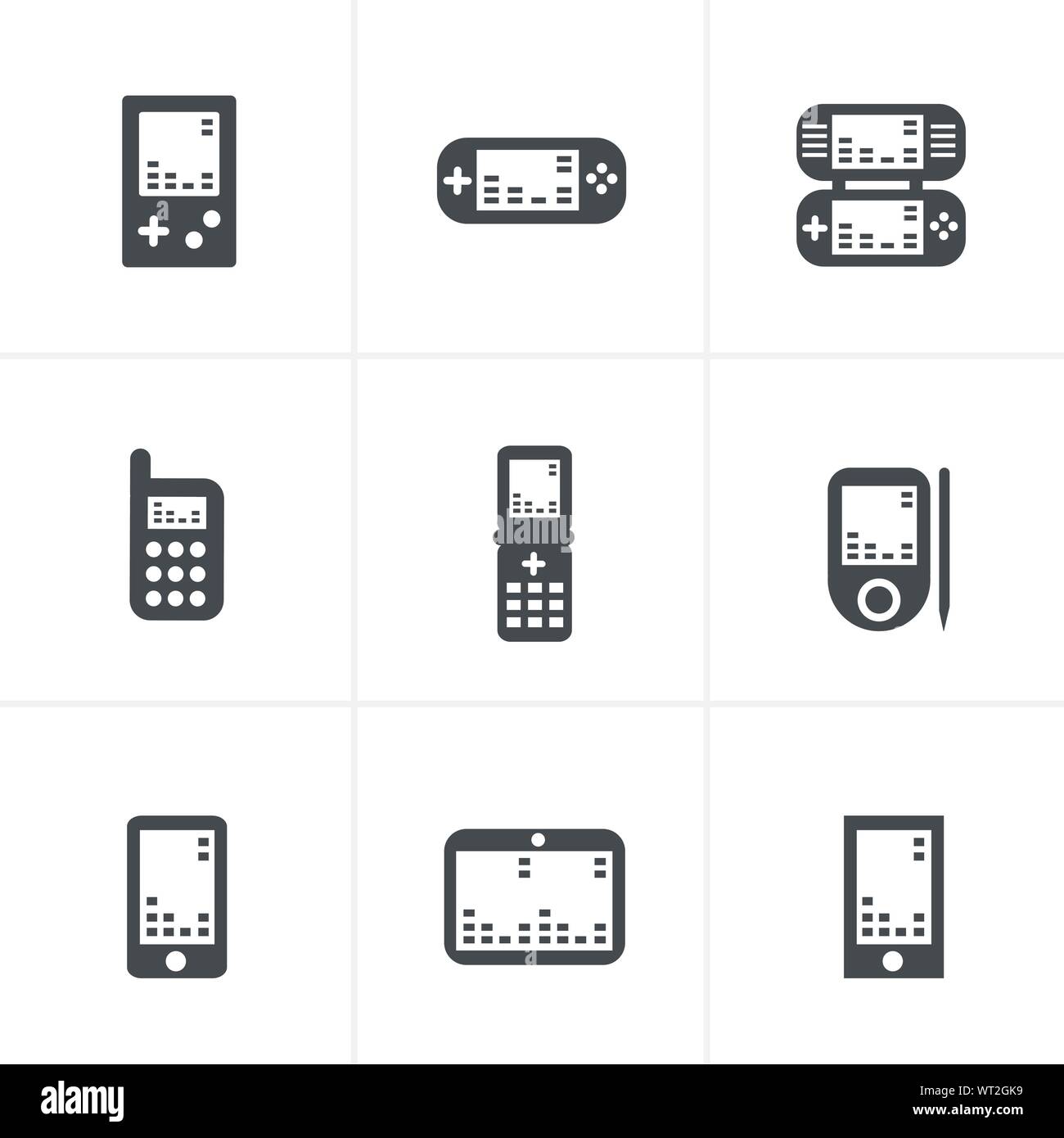 Phone Game icons, vector Stock Vector Image & Art - Alamy