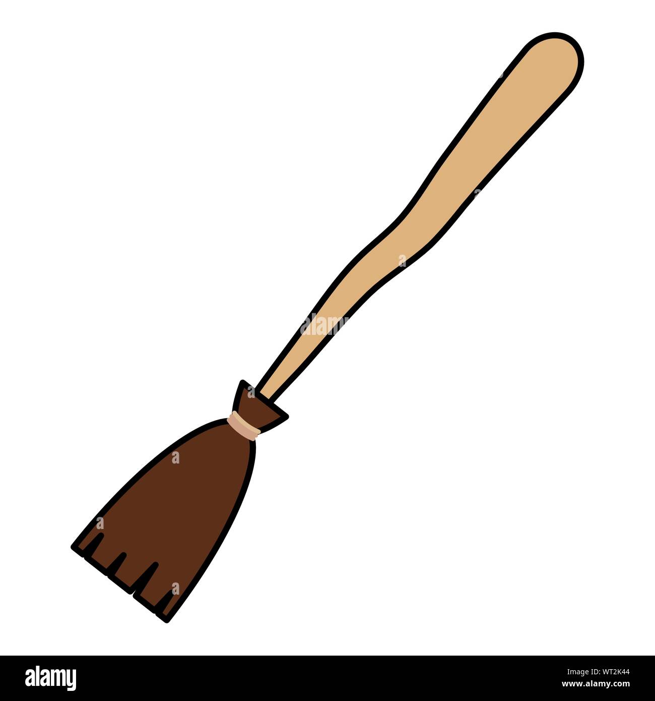 Halloween broom vector design Stock Vector Image & Art - Alamy