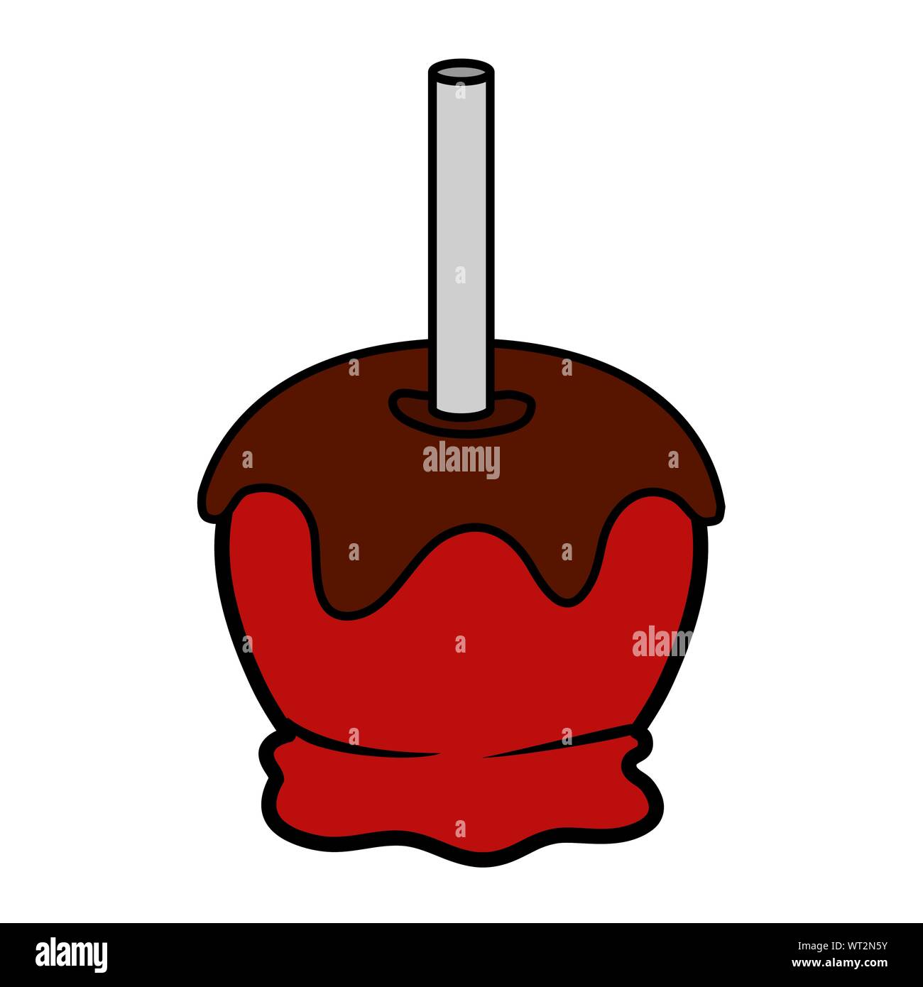 Sweet and delicious candy apple design Stock Vector Image & Art - Alamy