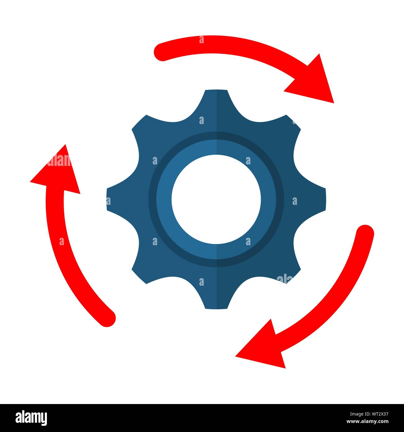 Isolated gear part design Stock Vector Image & Art - Alamy